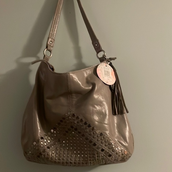 The Sak | Bags | The Sak Indio Large Studded Leather Hobo Grey Studded ...